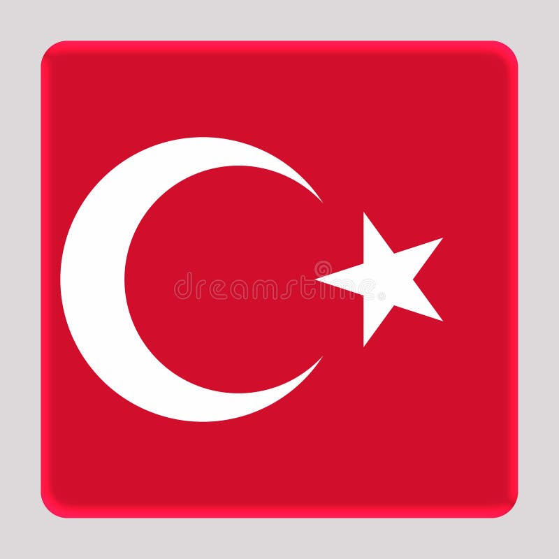 3D Flag of Turkiye on Ribbon Stock Vector - Illustration of design ...