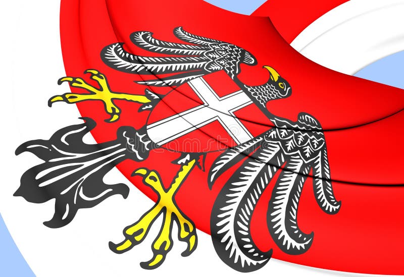 Flag of Vienna, Austria. stock illustration. Illustration of austria ...