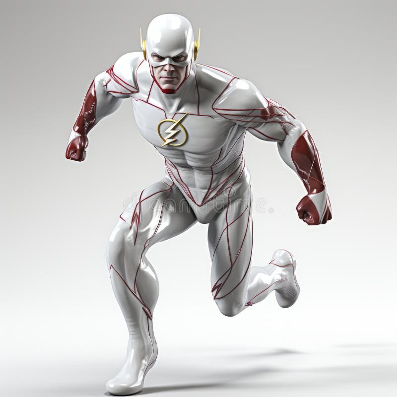 3d Flash: Futuristic White Panfuturism with Strong Graphic Lines Stock ...