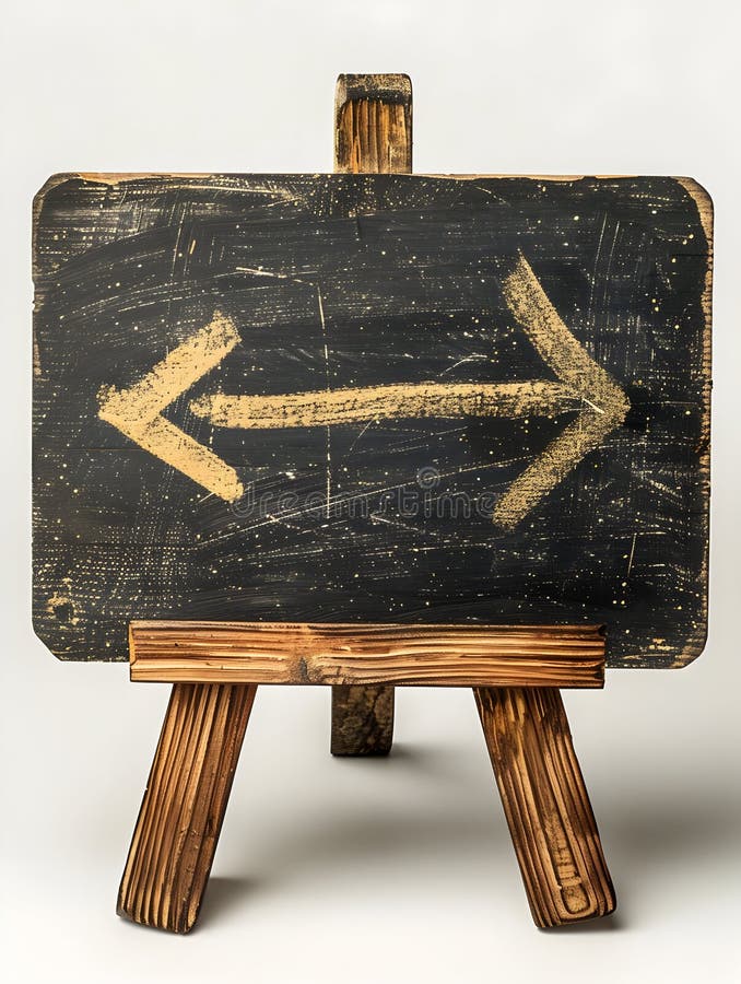 3d Flat Icon As Blackboard with Arrow and Pathway Concept As a ...