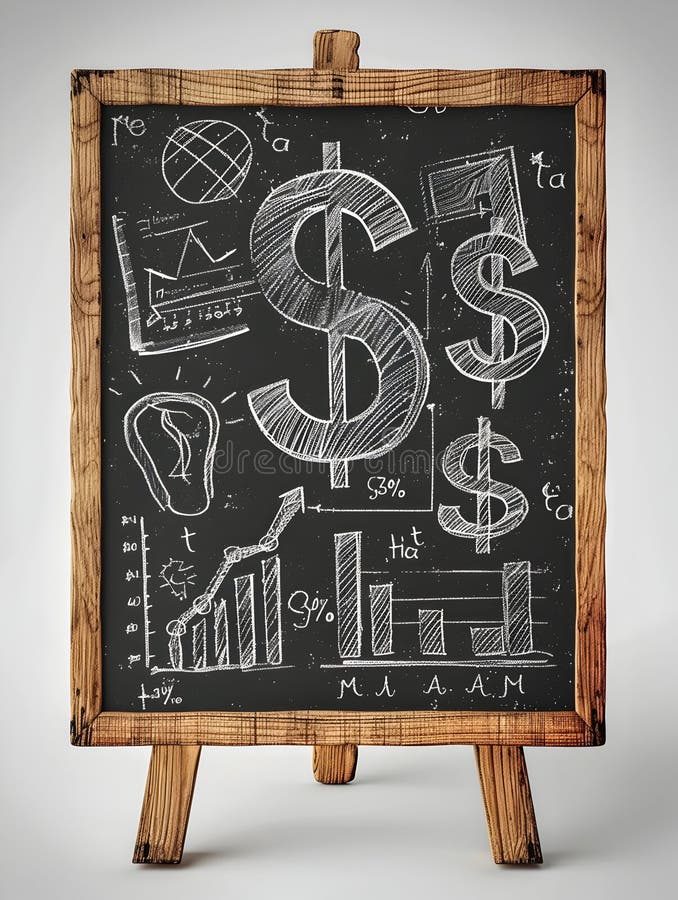 3d Flat Icon As Blackboard with Performance Metrics and Report Concept ...