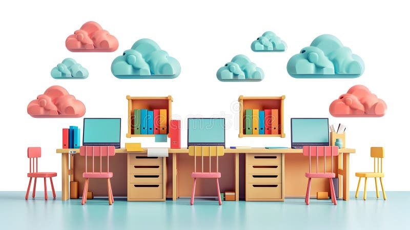 Computer Lab Laptops Stock Illustrations – 75 Computer Lab Laptops ...