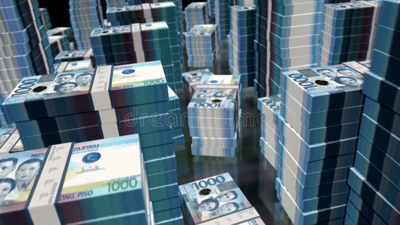 Philippines Peso Money Banknotes Pack Seamless Loop Stock Video - Video ...