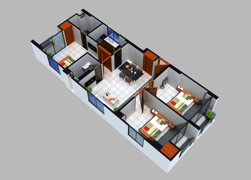 Unit Floor Plan Stock Illustrations – 121 Unit Floor Plan Stock ...