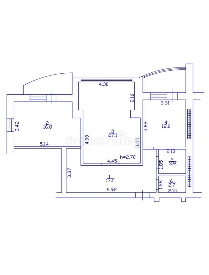 Floorplan Illustration. Floor Plan. Ffloorplanner Stock Illustration ...