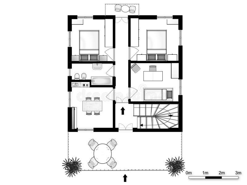 Floor Plan 2d Illustration. Floor Plan. Ffloorplanner Stock ...
