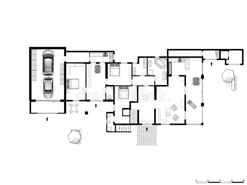Floorplan 2floorplan Floor Plan Floorplanner Stock Illustration ...