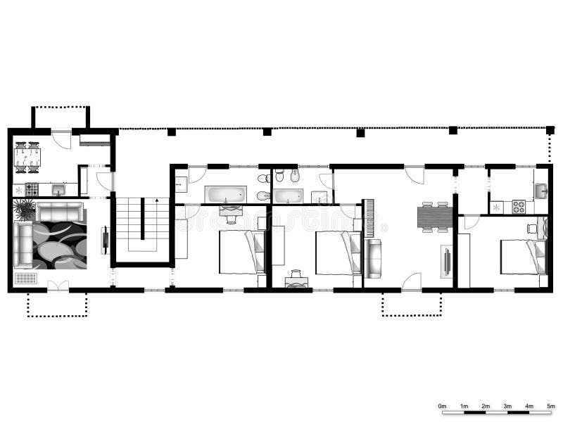 Floorplan Illustration. Floor Plan. Ffloorplanner Stock Illustration ...