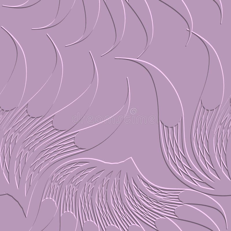 3d Floral Seamless Pattern. Textured Beautiful Embossed Flowers Relief ...