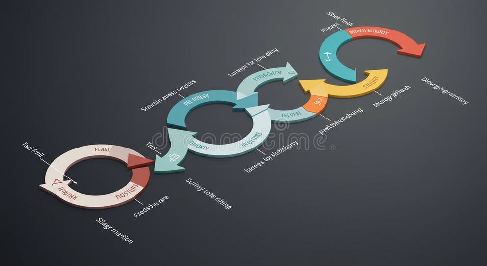 Interlinked Circular Arrows Stock Illustrations – 11 Interlinked ...