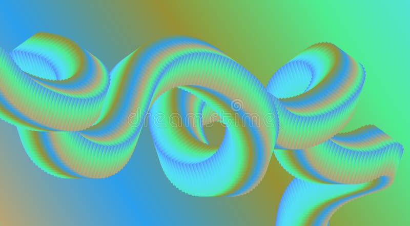 3D Flowing Blend Gradient Cyan Color Background Design Stock Vector ...