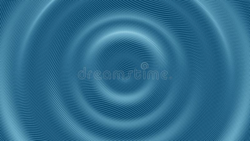 3d Fluid Dot Pulse Music Sound Wave Blue Ripple Stock Vector ...