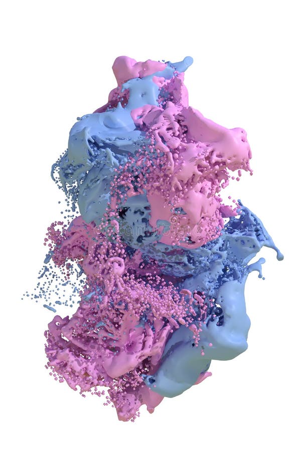 3d fluid splash stock illustration. Illustration of plastic - 152146529