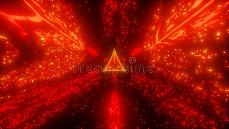 3d Fly through Geometry Tunnel with Neon Glow 3d Objects, Sci Fi Glow Pattern Stock Footage ...