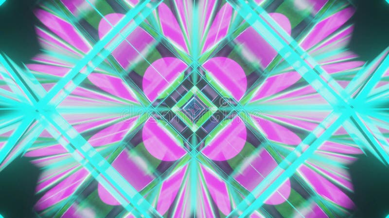 3d Fly through Geometry Tunnel with Neon Glow 3d Objects, Sci Fi Glow Pattern Stock Footage ...