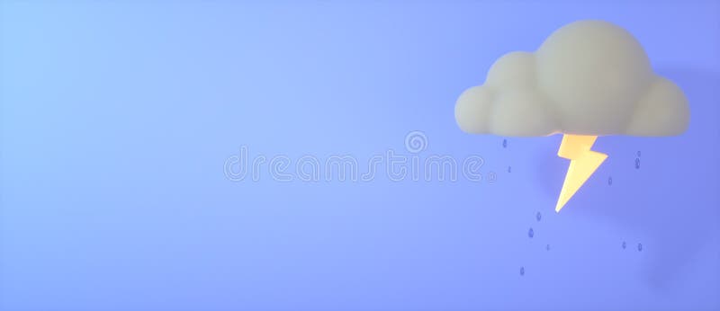 3D Flying Lightning Bolt, Flash of Lightning, Electricity Icon on ...