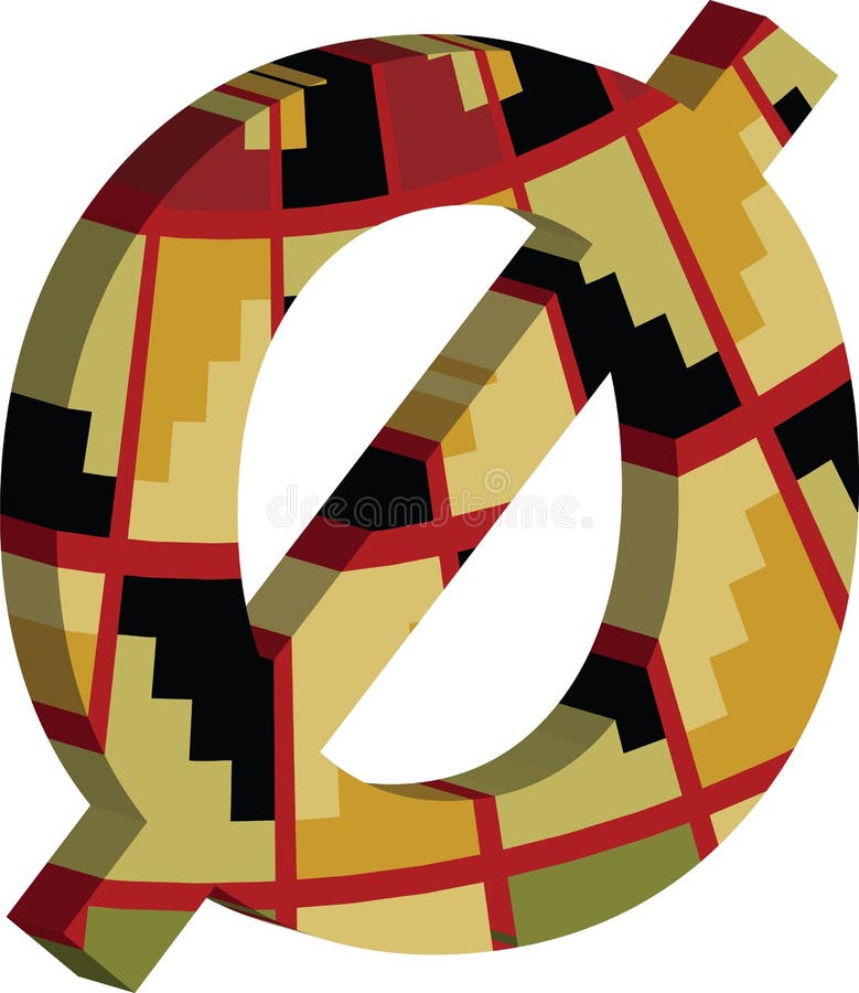 3d font number 0 stock vector. Illustration of brand - 100088839