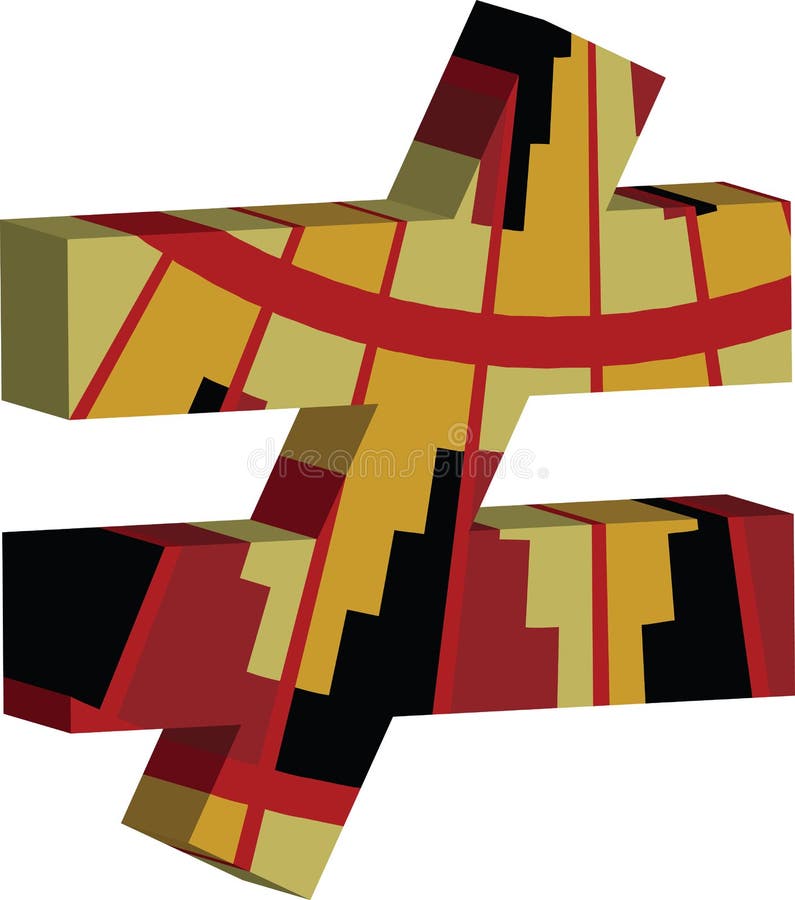 3d font symbol stock vector. Illustration of graphic - 100089989