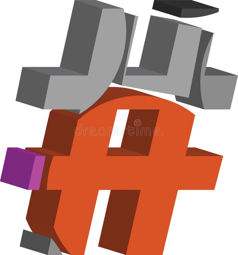 3d font symbol stock vector. Illustration of branding - 124111994