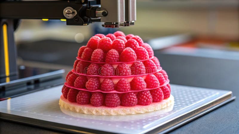 3d Food Printer Creating Raspberry Dessert with Innovative Technology ...
