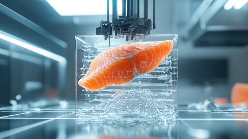 High-tech 3D Food Printer Creates Salmon Fillet with Precision and ...