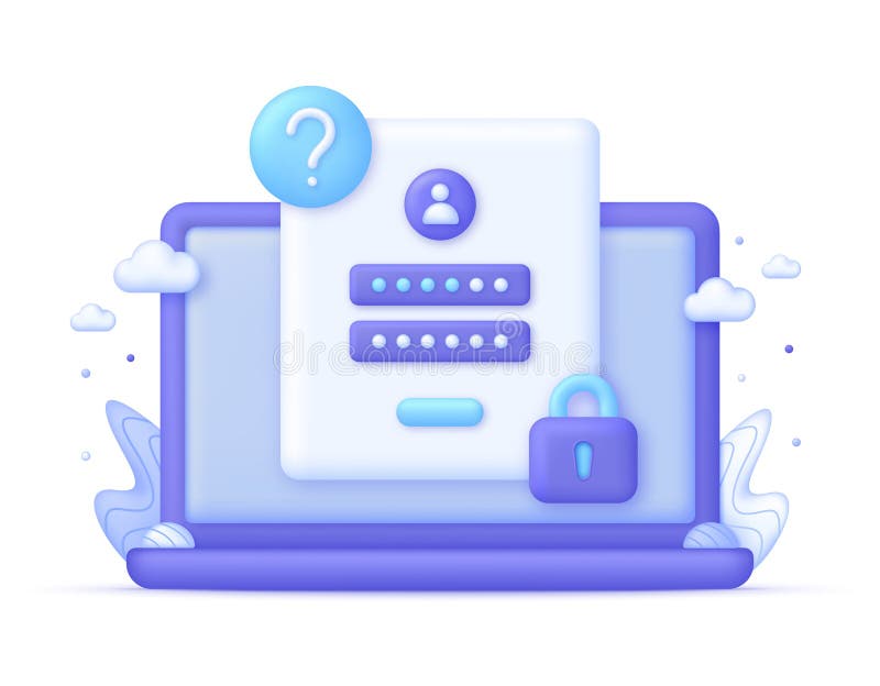 Forgot Password Stock Illustrations – 832 Forgot Password Stock ...