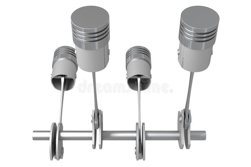 Four cylinder engine stock illustration. Illustration of motor - 18545849