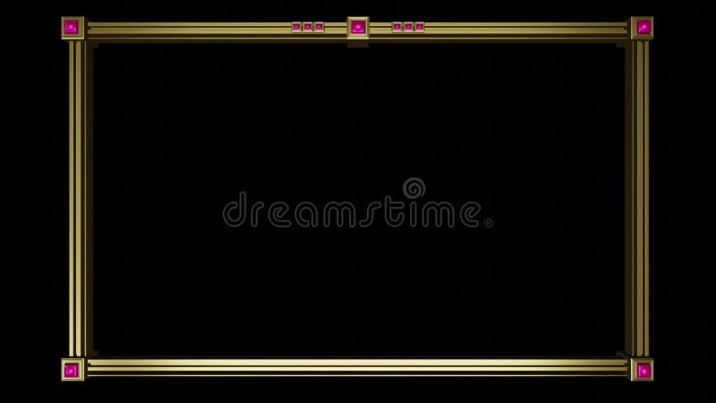 3D Frame with Animation on Frame on Black Background Overlay, Ideal for ...