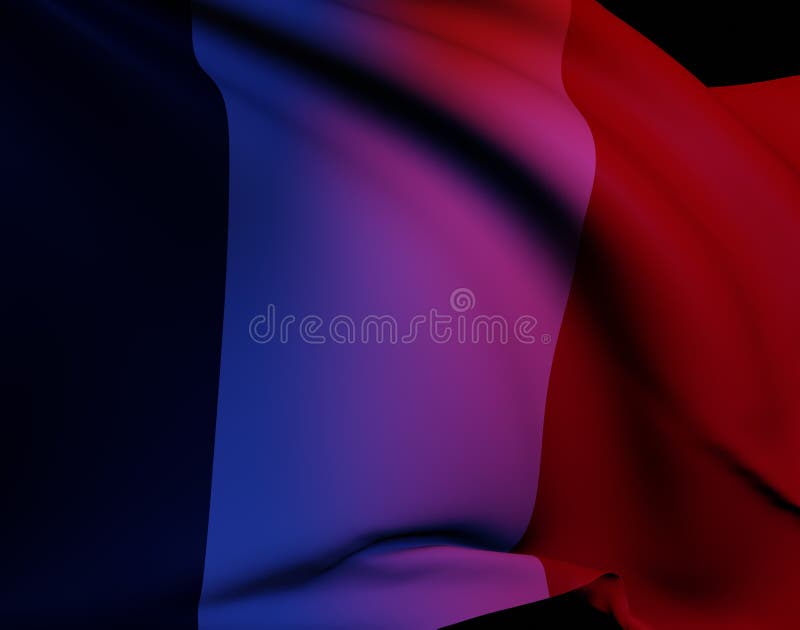 3d French flag stock illustration. Illustration of ripple - 284299287