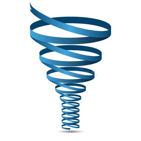 3d Funnel Ribbon stock vector. Illustration of ribbon - 50303143