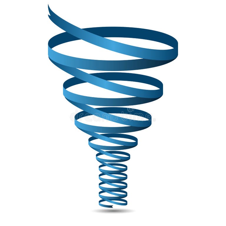 3d Funnel Ribbon stock vector. Illustration of ribbon - 50303143