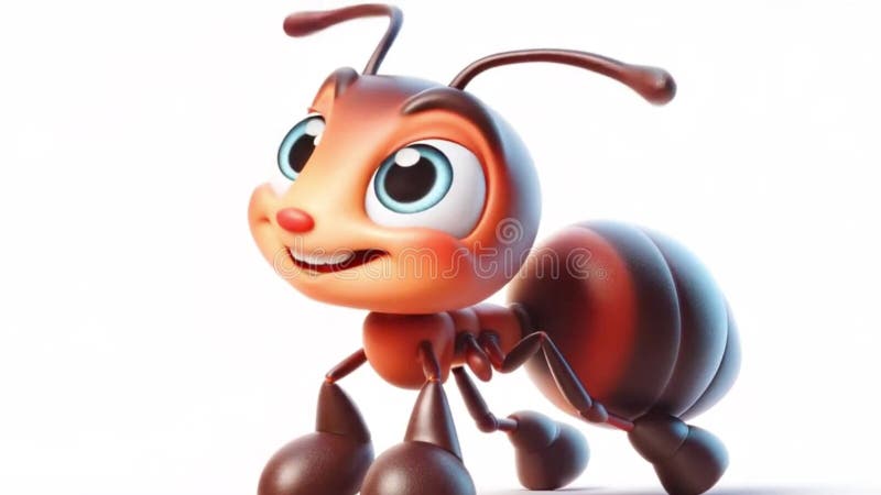 3D Funny Ant Cartoon Animation Stock Video - Video of face, cartoon ...