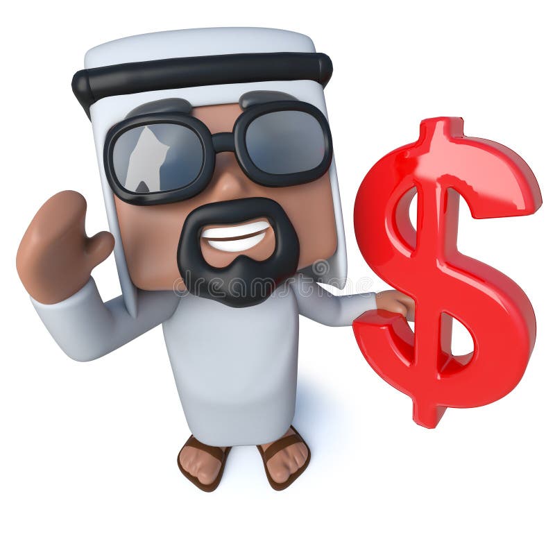 3d Funny Cartoon Arab Sheik Character Holding a Debit Card Stock ... 3d Funny Cartoon Arab Sheik Character Holding a Debit Card Stock ...