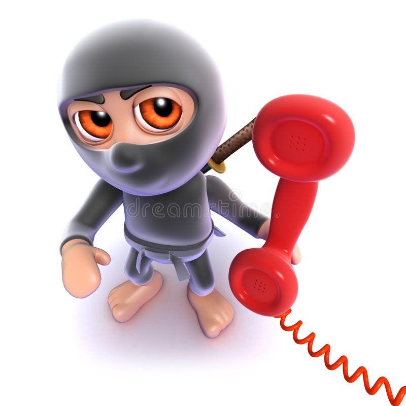 Cartoon Answering Phone Stock Illustrations – 408 Cartoon Answering ...