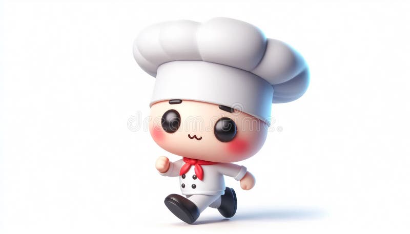 3D Funny Chef Cartoon Illustration Stock Illustration - Illustration of ...