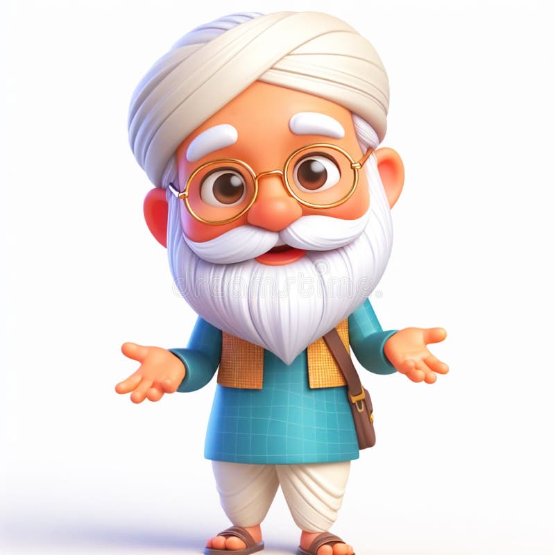 Funny Indian Man Cartoon Indian Stickers | Dribbble