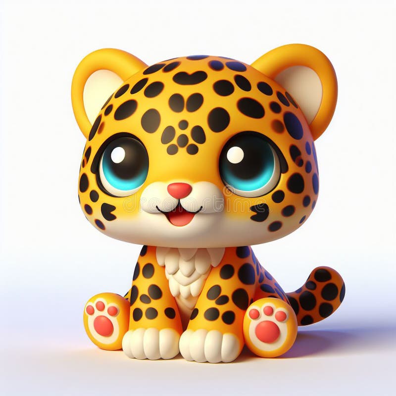 Funny Leopard Cartoon. Animals in Wild Life for Children S ...