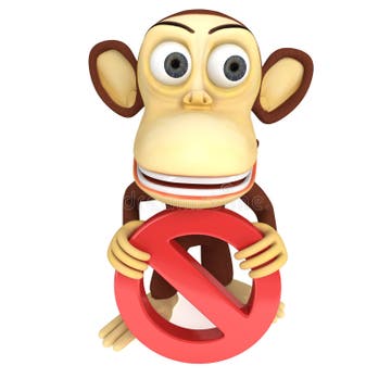 Warning Monkey Sign Stock Illustrations – 388 Warning Monkey Sign Stock ...