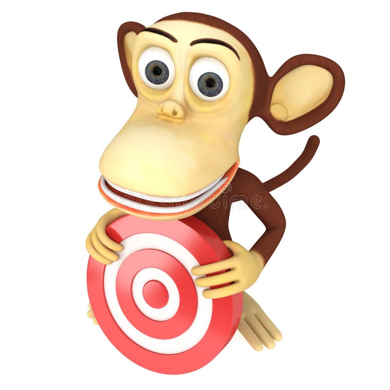 Monkey Target Stock Illustrations – 104 Monkey Target Stock ...