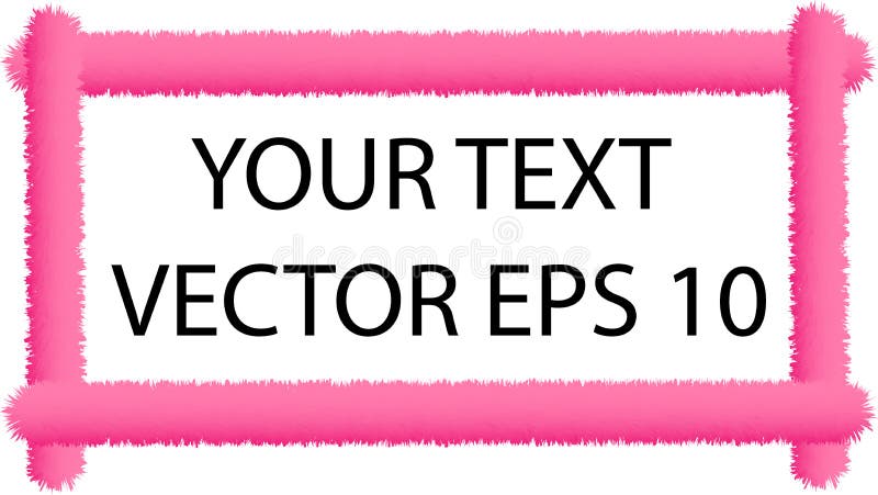 3D Fur Effect Frame Vector stock illustration. Illustration of texture ...