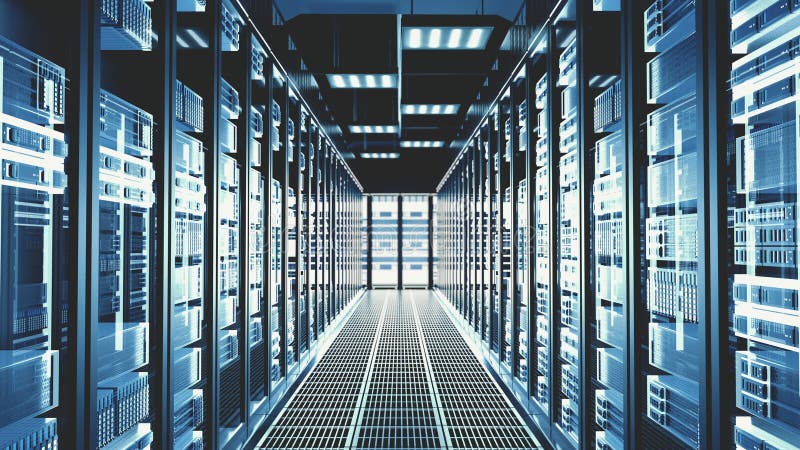 3D Futuristic Abstract Background Motion Graphic for Modern Data Center ...