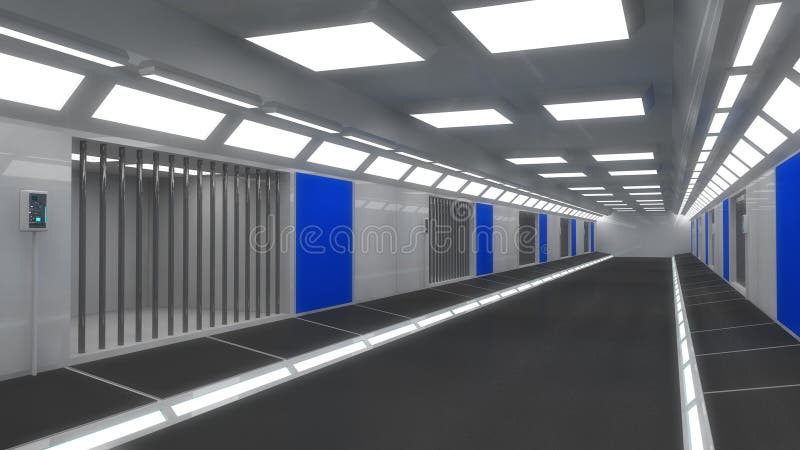 3d Futuristic Interior Jail Stock Photo - Image of jail, torture: 75056100