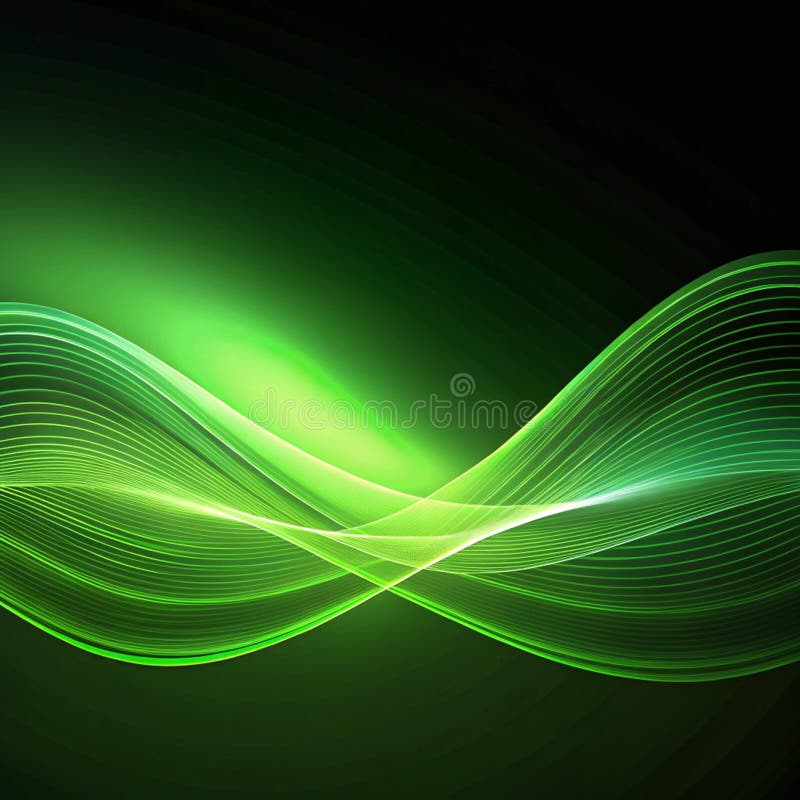 3D Futuristic Technology Background with Flowing Data Waves Stock Photo ...