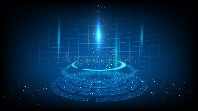 Hud Gui Interface Virtual Artificial Intelligence Template Stock ...