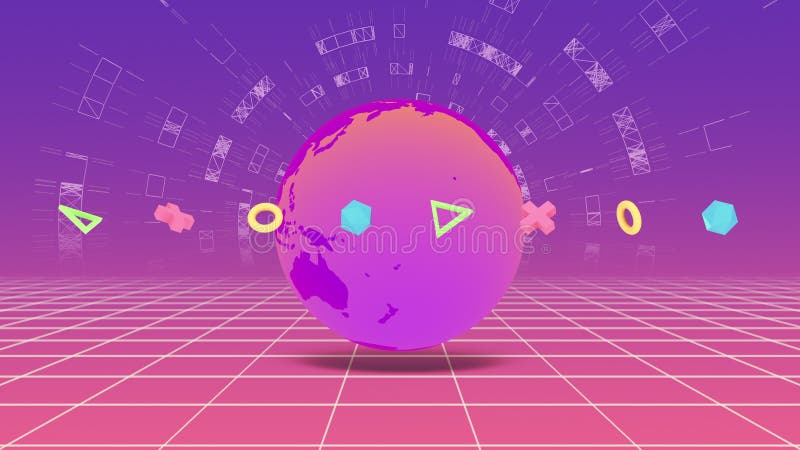 3D Futuristic Visualisation of Metaverse Immersive Virtual World Stock ...