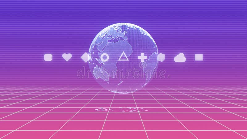 3D Futuristic Visualisation of Metaverse Immersive Virtual World Stock ...