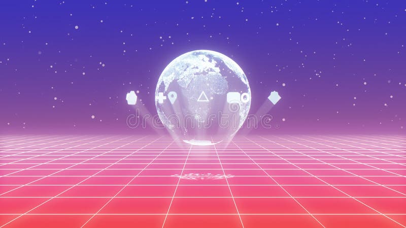 3D Futuristic Visualisation of Metaverse Immersive Virtual World Stock ...