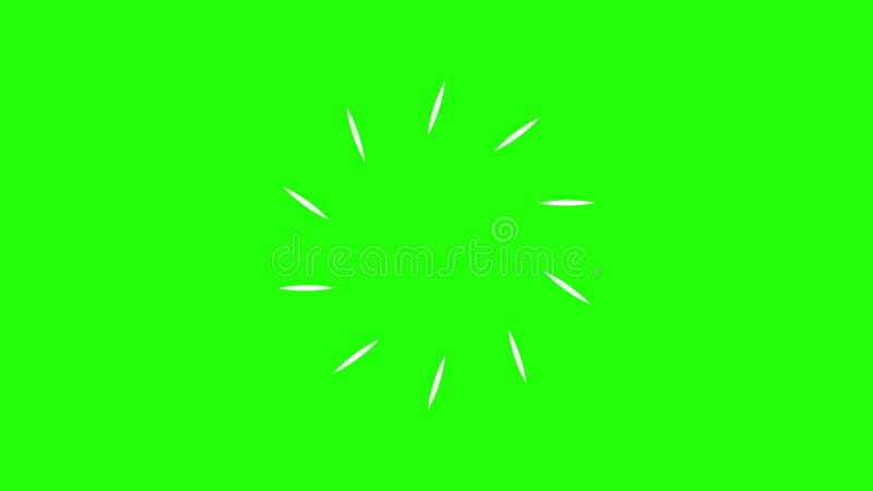 2d Fx Zigzag Motion Elements with Green Screen. Zigzag Bursting Pop Up ...