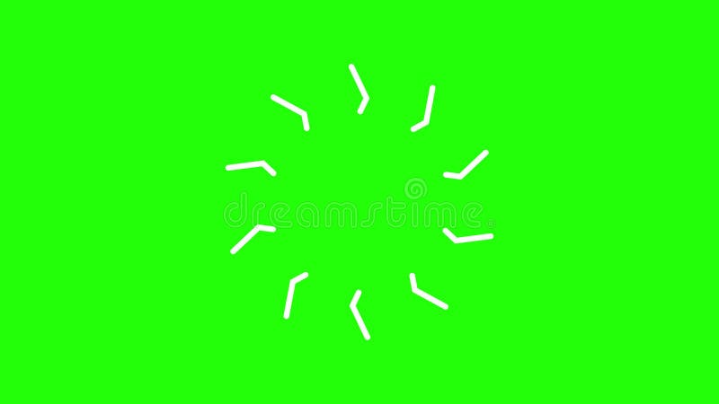 2d Fx Zigzag Motion Elements with Green Screen. Zigzag Bursting Pop Up ...