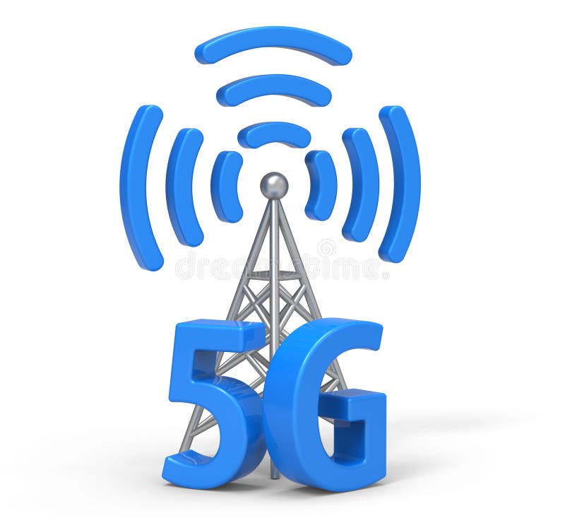 3d 5G with Antenna, Wireless Communication Technology Stock ...